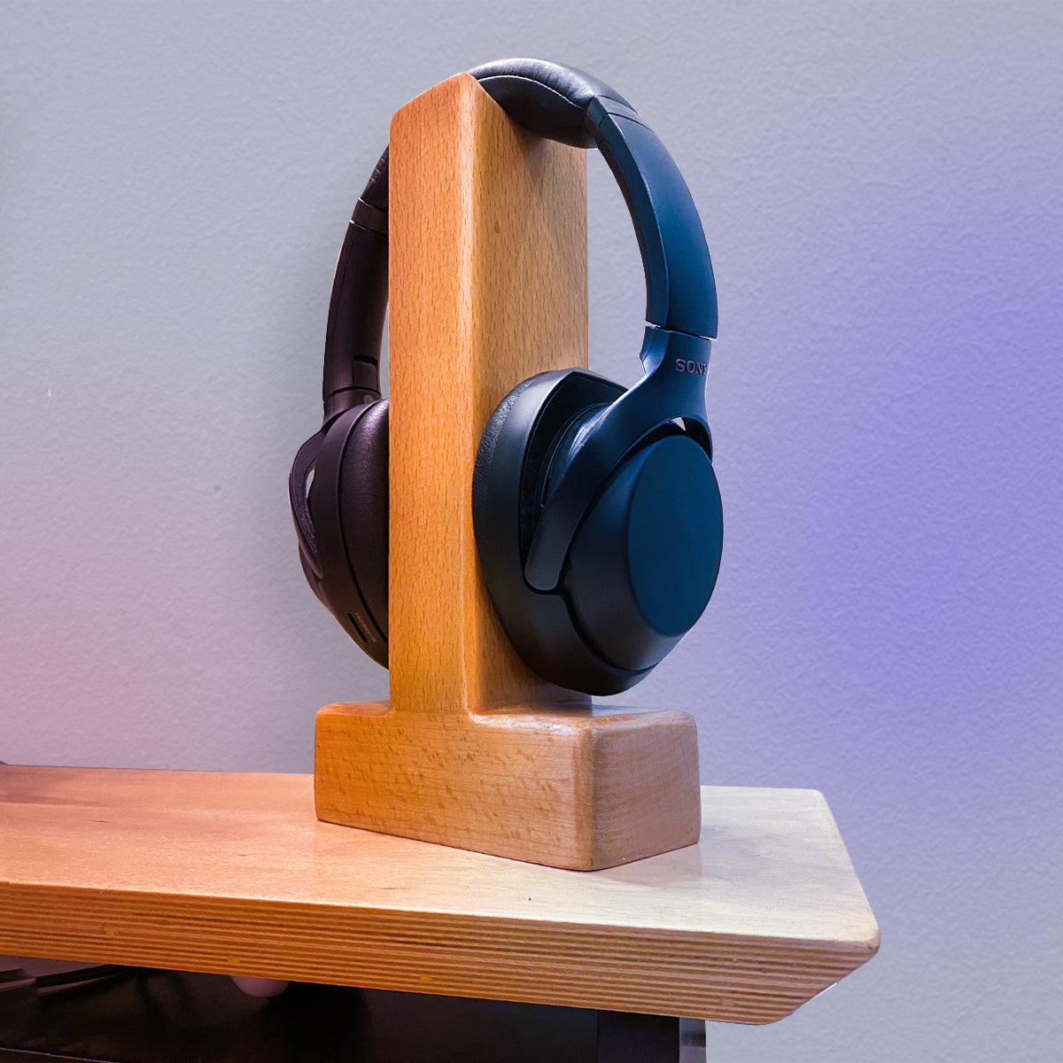 Wood Headphone Stand